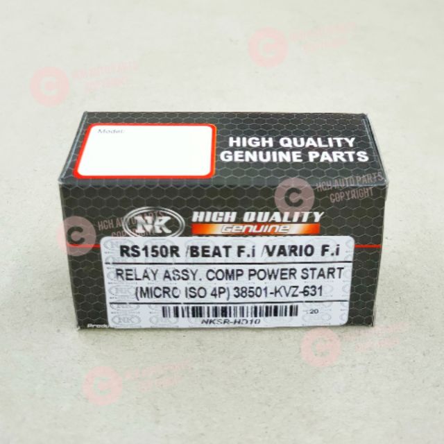 RELAY ASSY COMP POWER START (ISO 4P) - HONDA - RS 150R / BEAT F.i ...