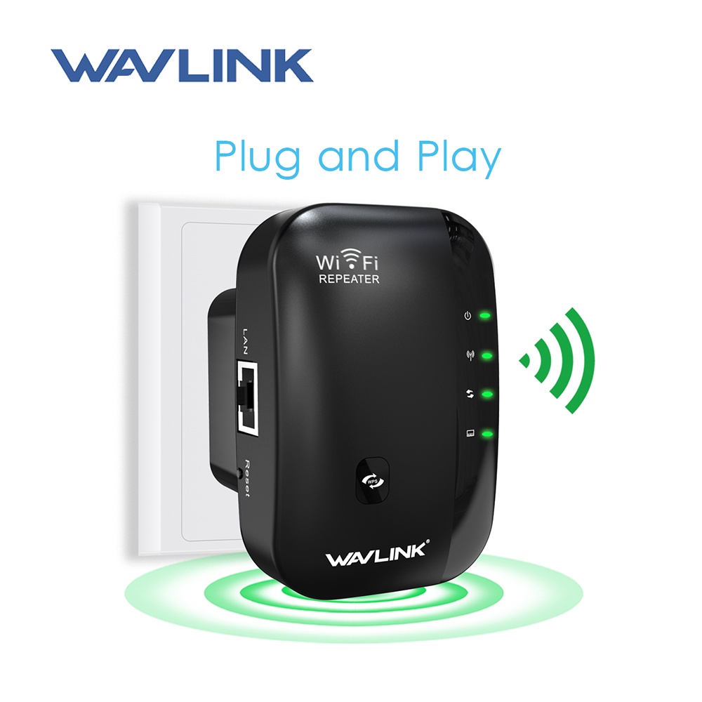 Wavlink N300 WiFi Repeater/Range Extender with 3dBi Internal Antennas ...