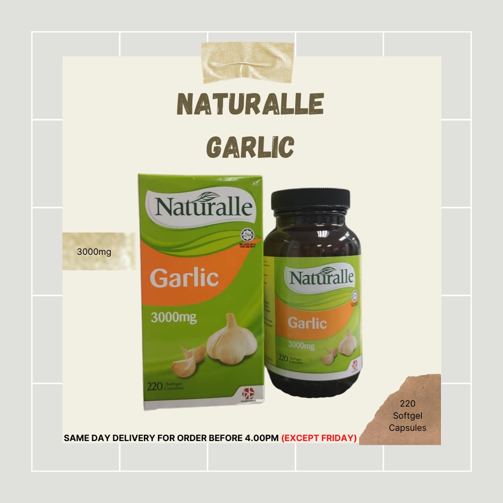(EXP 02/24) NATURALLE GARLIC 3000mg Softgel Capsules (220s) - Garlic ...