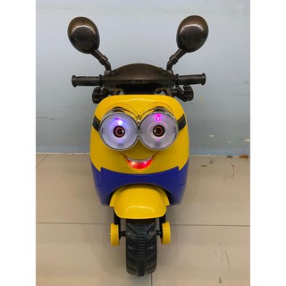 Children Kids Electric Minion Scooter Ride On Motor Bike With ...