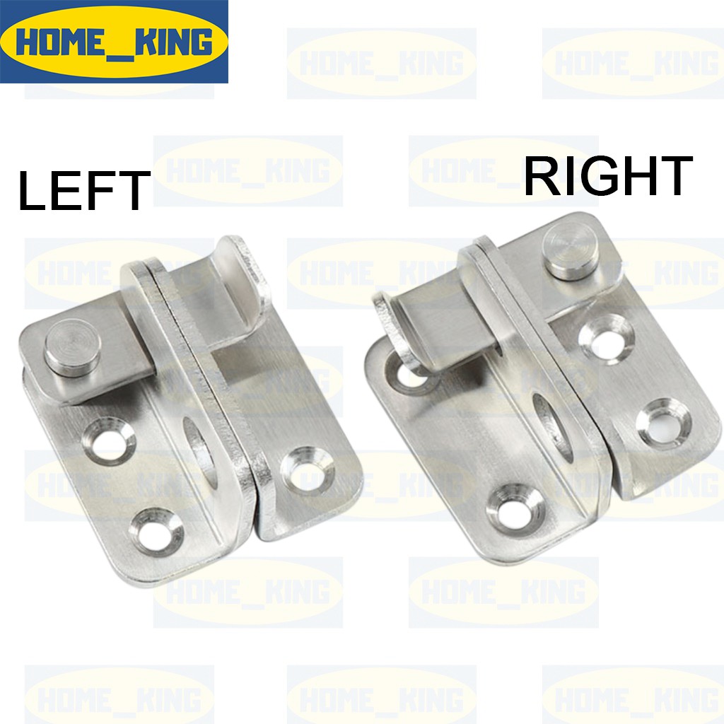 Home King Safety Extra Thick Stainless Steel Swivel Swing Bolt Door ...