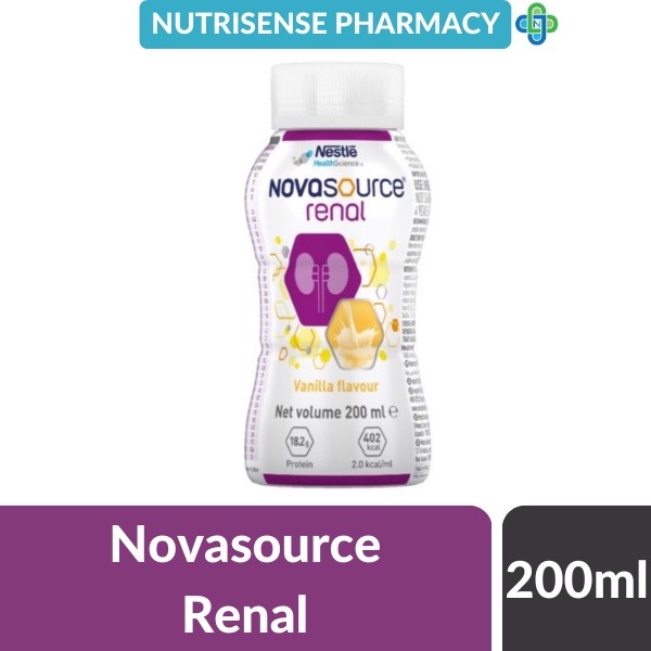 NESTLE NOVASOURCE RENAL VANILLA FLAVOR 200ml [NEW PACKING] | Shopee ...