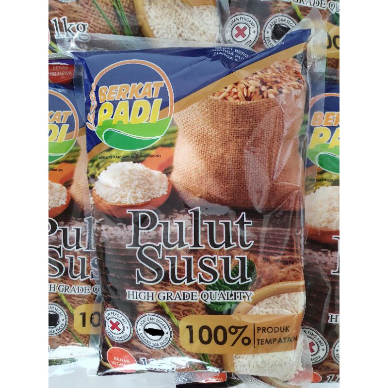 BERAS PULUT SUSU TEMPATAN 1 kg Tanam DI Selangor. Glutinous Rice Berkat ...