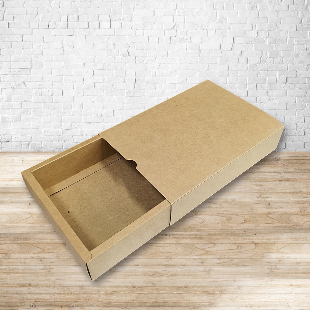 A5 Brown Gift box (L) | Brown Kraft Box | Slide in Brown Box | Recycle ...