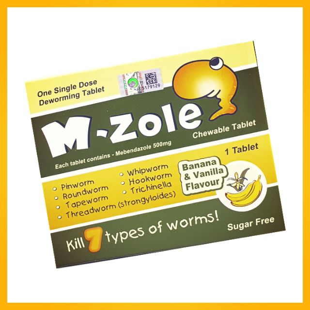 M-ZOLE CHEWABLE DEWORMING TABLET | Shopee Malaysia