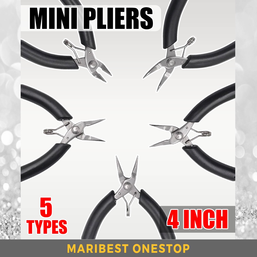 4 INCH MINI WIRE PLIERS MULTI-PURPOSE DIY TOOL NEEDLE NOSED PLIER 10CM ...