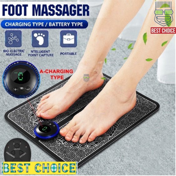 Alat urut kaki viral mesin urut kaki Electric EMS Foot Massager Machine ...