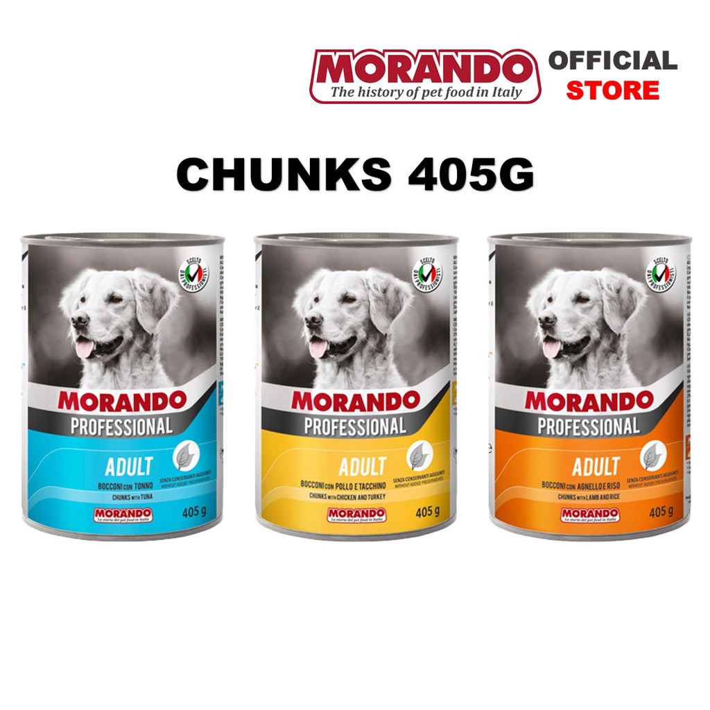 MORANDO PROFESSIONAL Chunks Dog Can Food (405g) | Shopee Malaysia