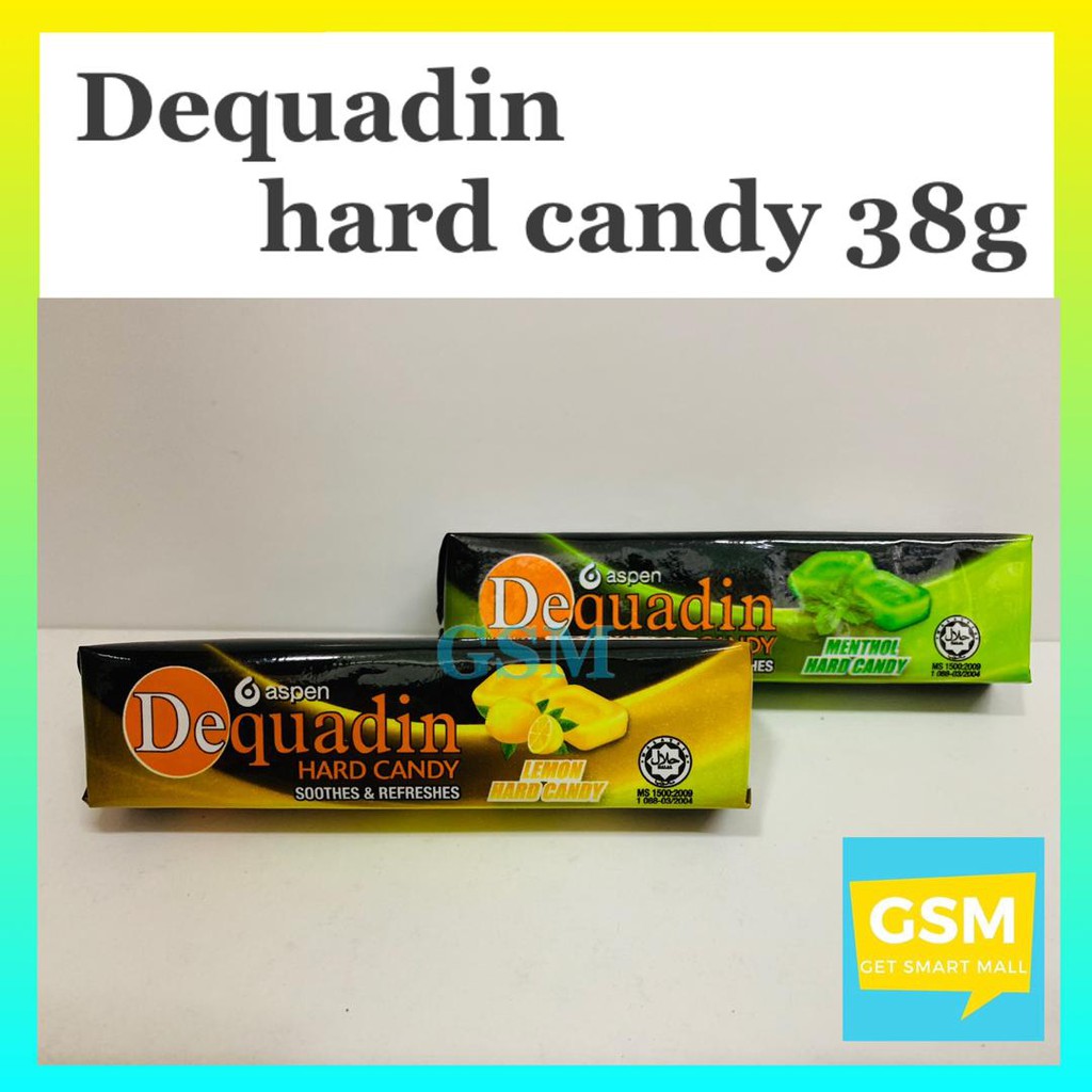 Dequadin Hard Candy 38g (Lemon / Menthol) | Shopee Malaysia