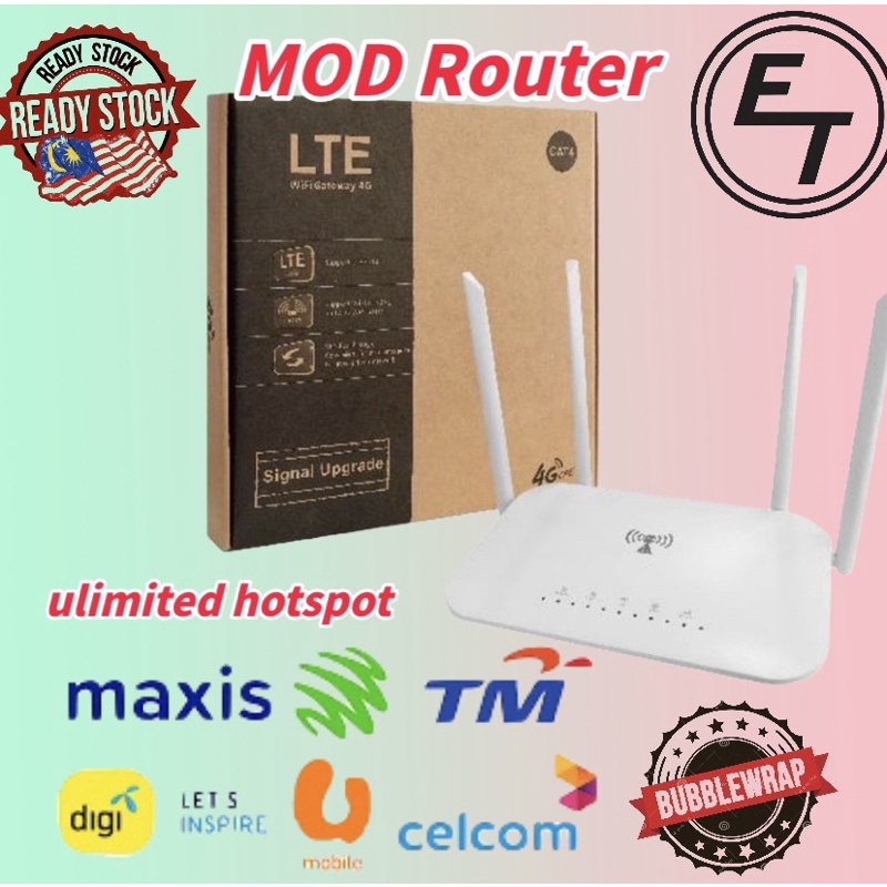 Unlocked Unlimited Hotspot 4G LTE CPE Modem Router MOD Wifi unlock ...