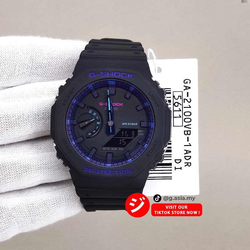 G SHOCK GA-2100 GA-2100VB GA-2100VB-1A GA-2100VB-1ADR Tmj Joker VB ...