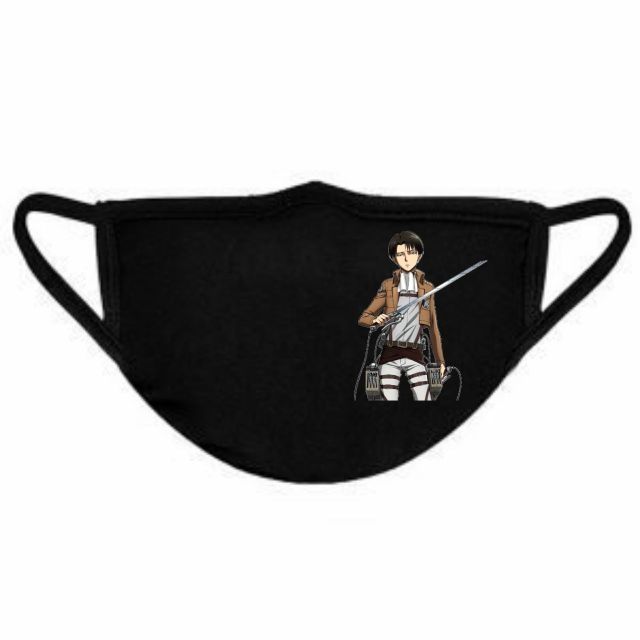 Face Mask Anime Levi Ackerman Attack on Titan / Shingeki no Kyojin ...
