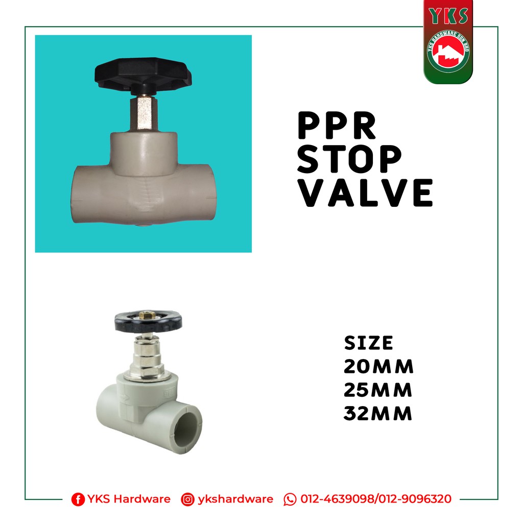 PPR STOP VALVE - Pipe & Fittings System | Shopee Malaysia
