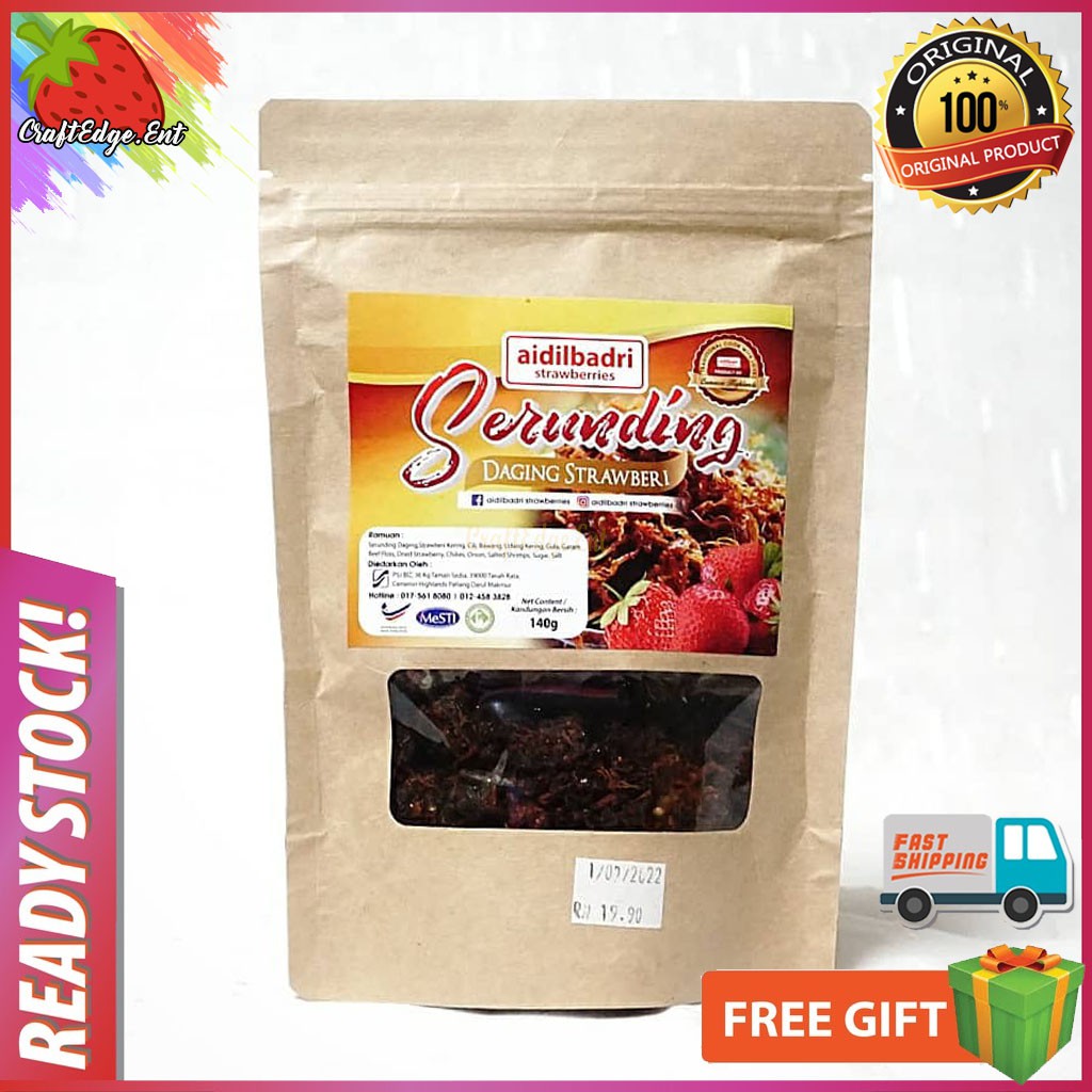 Serunding Daging Strawberry Aidilbadri From Cameron Highlands READY ...