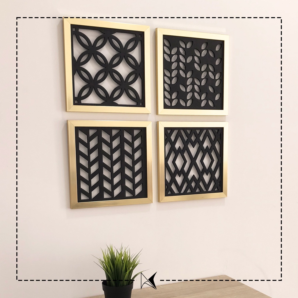 MODERN ART Frame Hiasan Dinding Decoration Wall Art Home Deco Wall ...