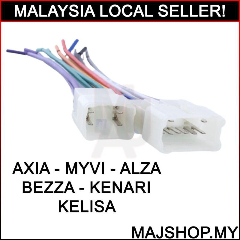 MAJ Perodua Female Axia Myvi Alza Viva Kenari Kelisa Bezza Aruz Plug ...