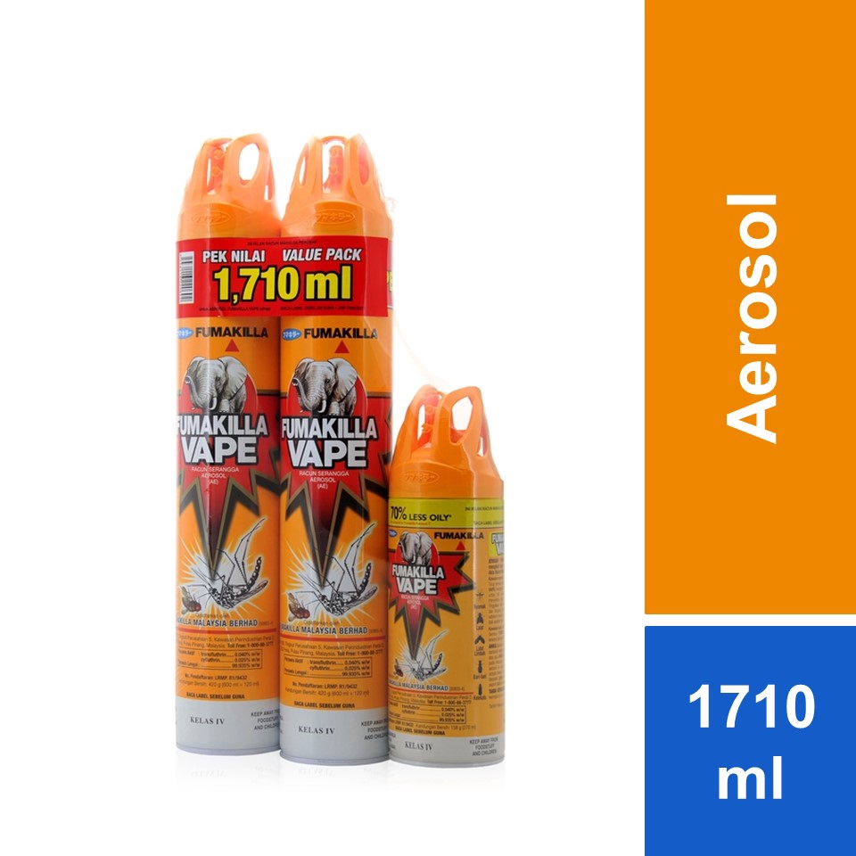 Fumakilla Vape Aerosol Value Pack 1710ml | Shopee Malaysia