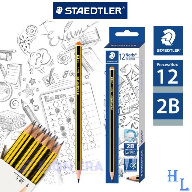 Staedtler Noris 120 2B Pencil / Pensil 2B (12pcs/Box) | Shopee Malaysia