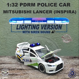 KERETA POLIS INSPIRA SIREN: 1:32 Mitsubishi Lancer Proton Inspira PDRM ...