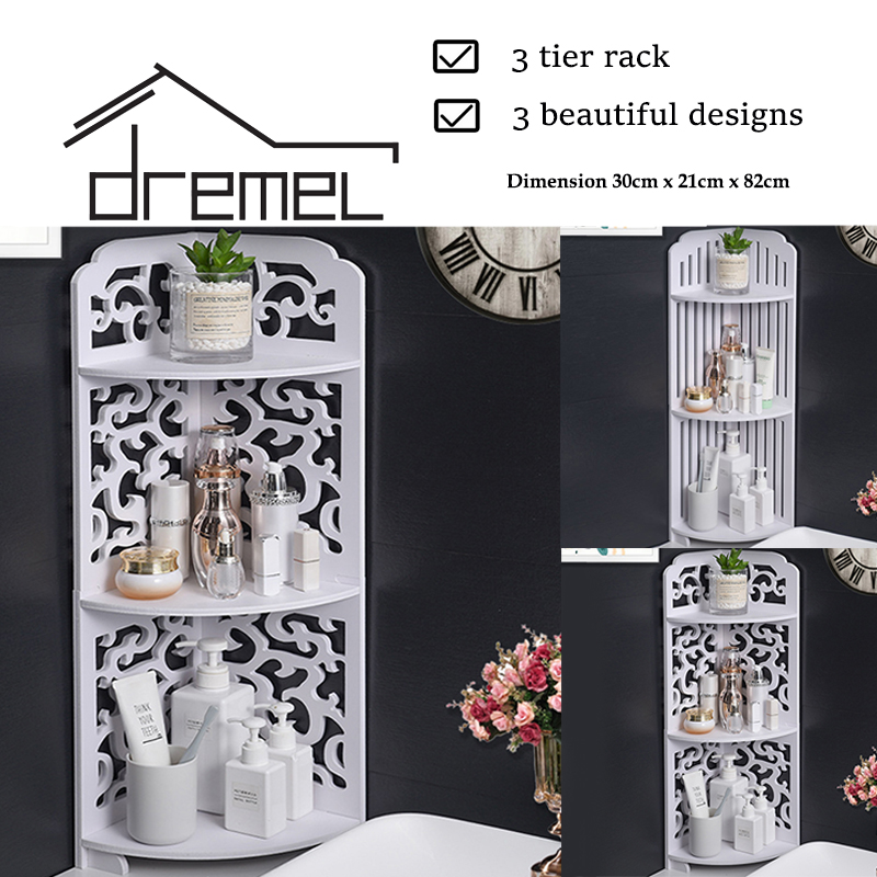 DREMEL 3 Layers Storage Rack Shelf For Home Bathroom Three Tier Rack ...