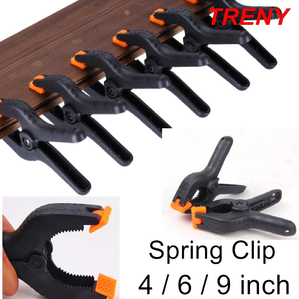 TRENY 4" ,6",9" inch Spring Clips A type A clip Plastic Pvc Nylon ...