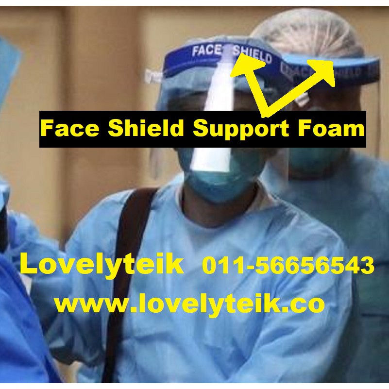 Medium Density DIY Face Shield Foam Protection Support Sponge (21inch x ...