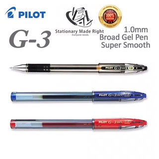 Pilot G-3 G3 Gel Pen 1.0mm / Refill 1.0mm (Black ink only) | Shopee ...