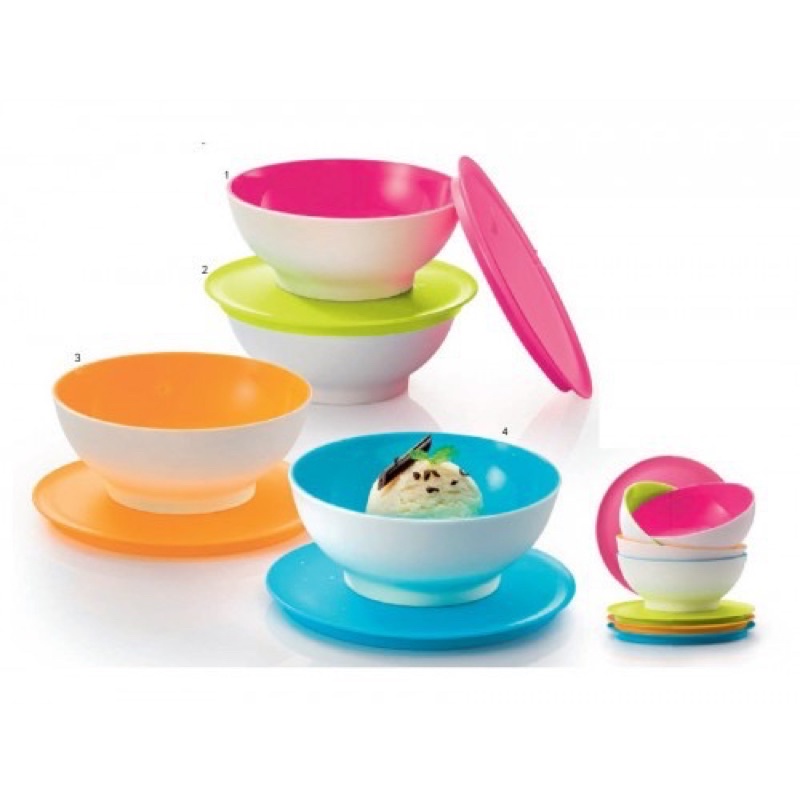 CLEAR STOCK Tupperware Allegra Bowl 275ml (Random colour) | Shopee Malaysia