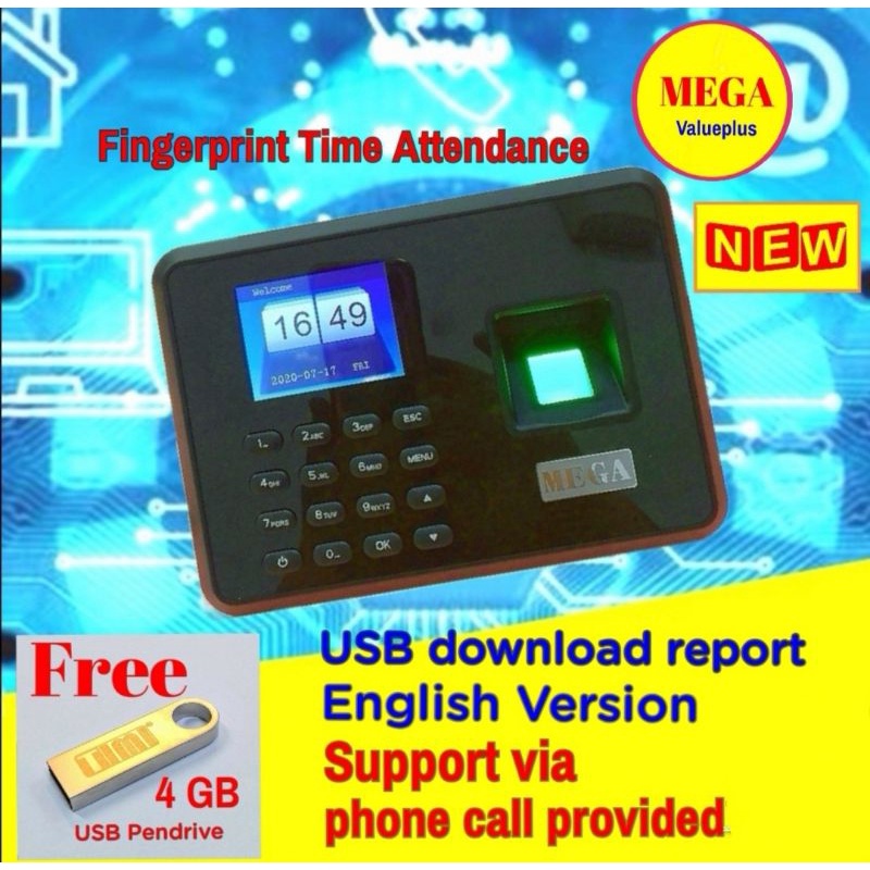 Fingerprint Machine / Fingerprint Time Attendance / Punch Card Machine ...