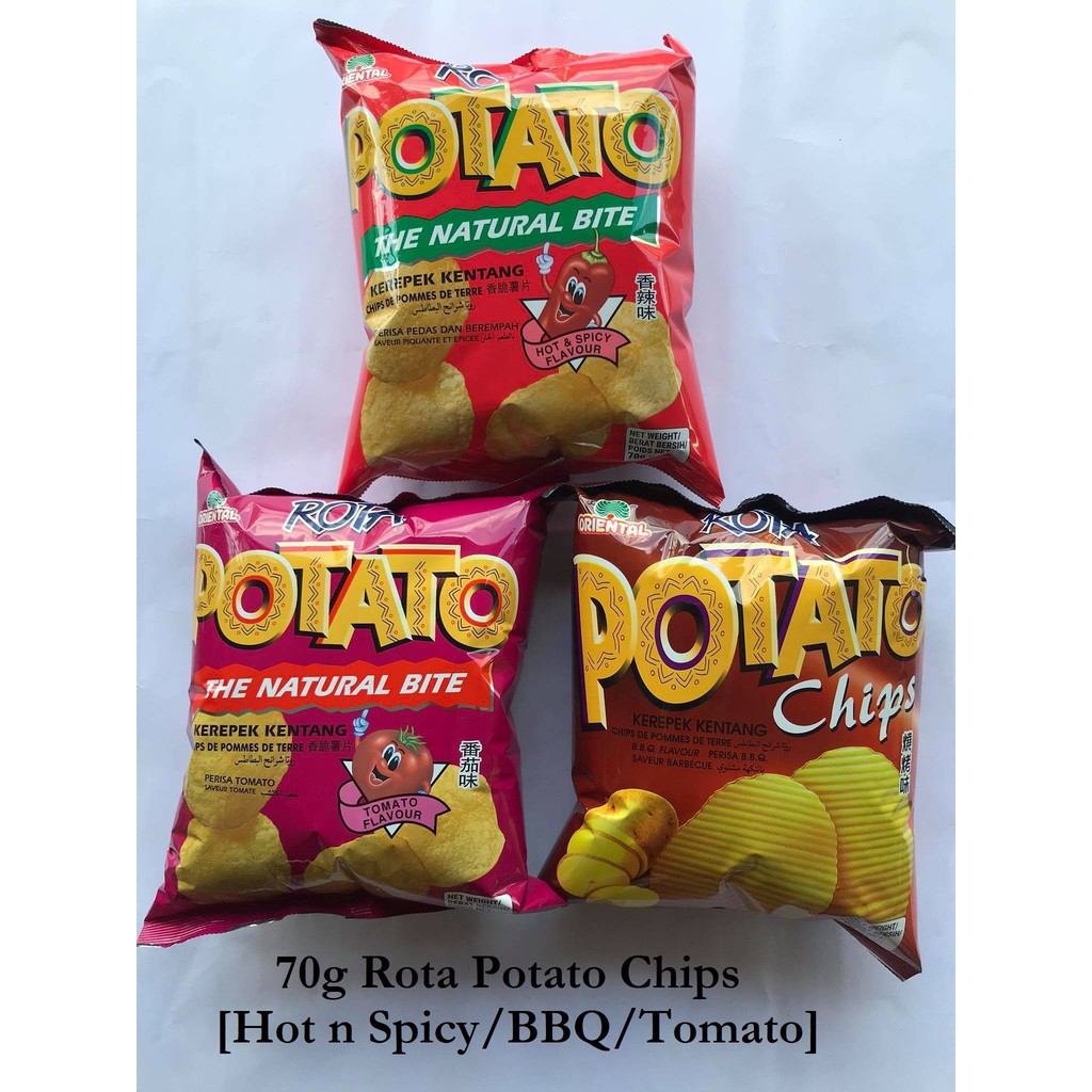 70g Big Pack Oriental Rota Potato Chip [Hot & Spicy / BBQ / Tomato ...