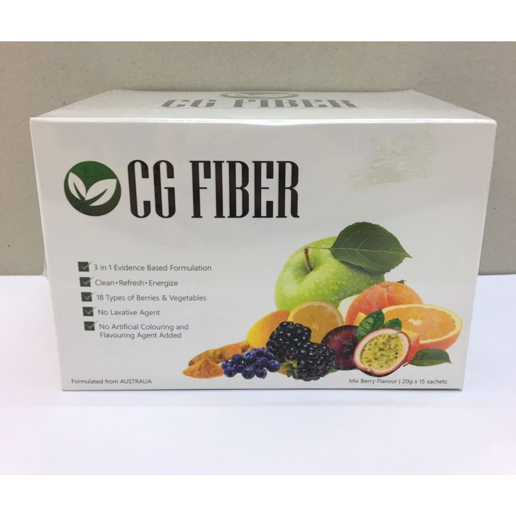 CG FIBER Powder 15 Sachets (Exp: 1/2025) | Shopee Malaysia