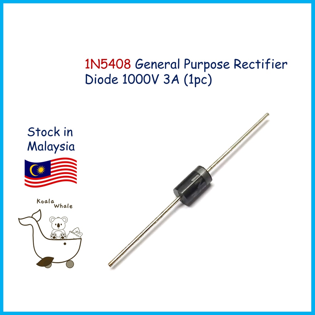 1N5408 IN5408 Rectifier Diode 1000V 3A Dioda (1pc) | Shopee Malaysia