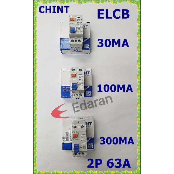 CHINT 2P 63A ELCB / RCCB (NL1-63) - 30MA , 100MA , 300MA | Shopee Malaysia