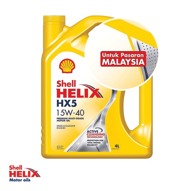 Shell Helix HX5 15W-40 Mineral Engine Oil (4L) | Shopee Malaysia