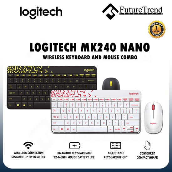 Logitech Mk240 Nano Wireless Keyboard And Mouse Combo Shopee Malaysia