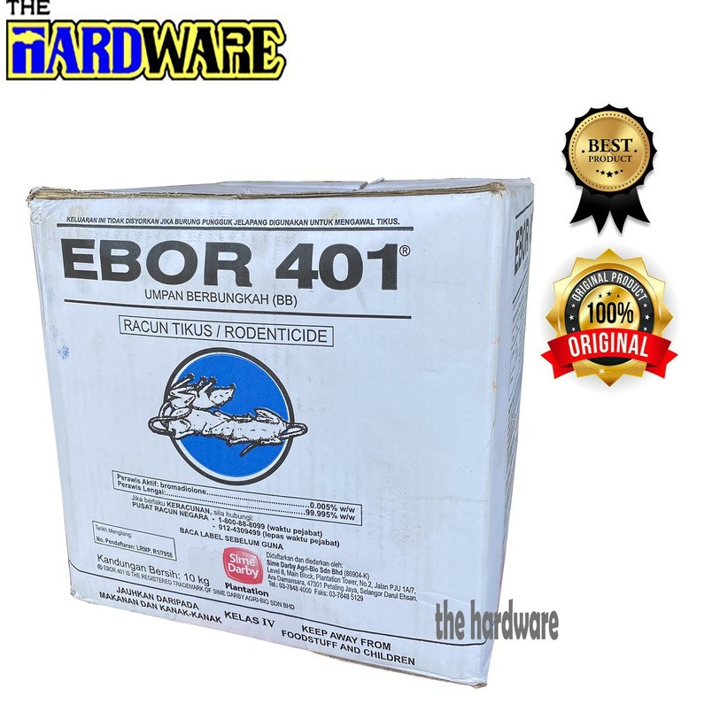 10KG EBOR 401 MOUSE KILLER BAITS(SIME DARBY)/Rodenticide Mouse Mice ...
