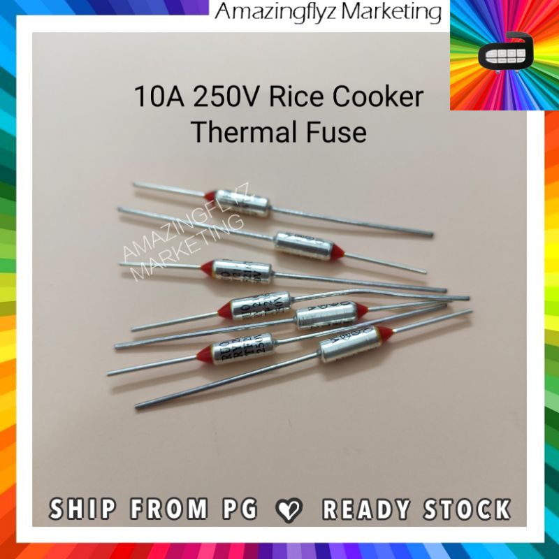 Spare Part 10A 250V Rice Cooker/ Thermopot Thermal Fuse(1pcs) | Shopee ...