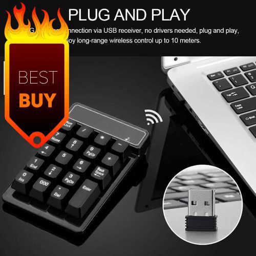 2.4Ghz Wireless Numeric Keypad | Shopee Malaysia