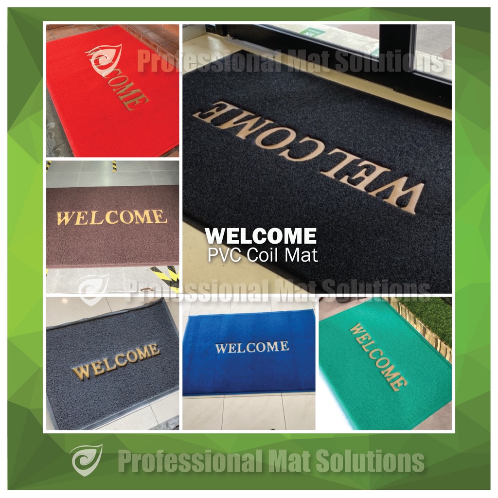 (Good Quality) WELCOME Mat Alas Kaki Lap Lapik Karpet Pintu Door Masuk ...