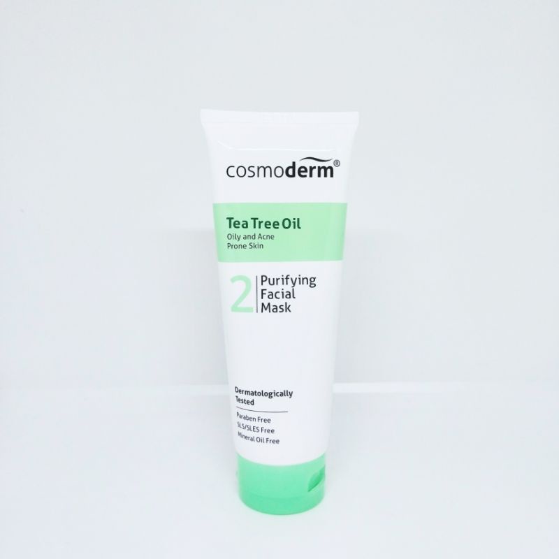 COSMODERM Tea Tree Oil Purifying Facial Mask 100ml (Mfg : JUN 2021 ...