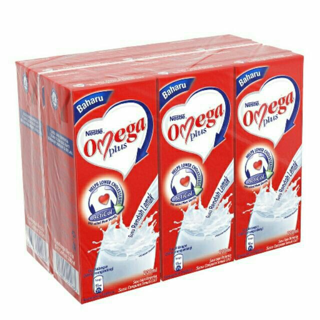 Nestle omega plus uht milk 6x200ml | Shopee Malaysia