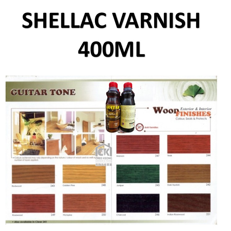 400ml bottle wood varnish / wood shellac / cat kayu syelek paint | BeeCost