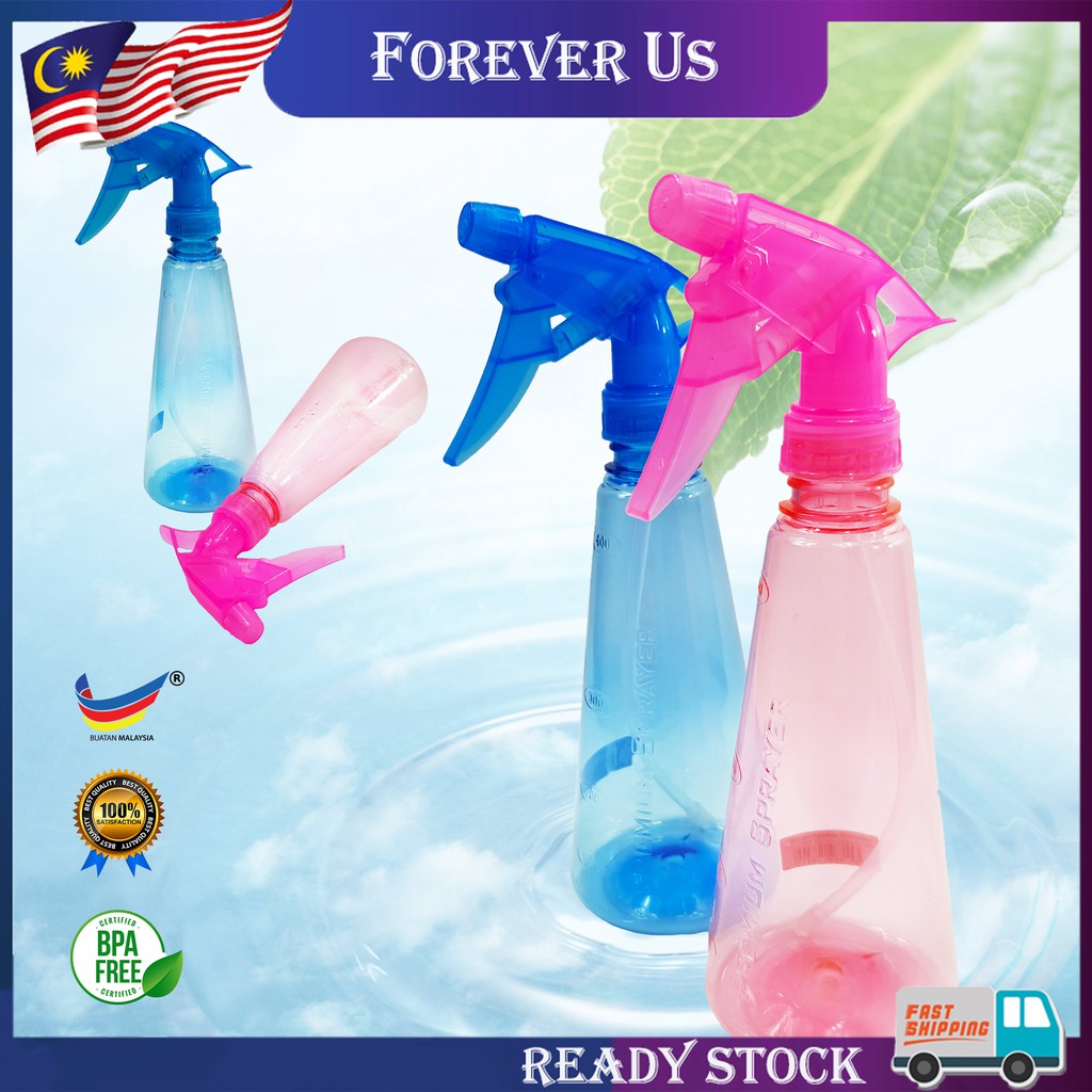 Plastic Spray bottle Water Sprayer (PET) - 425ML / Botol Penyembur Air ...