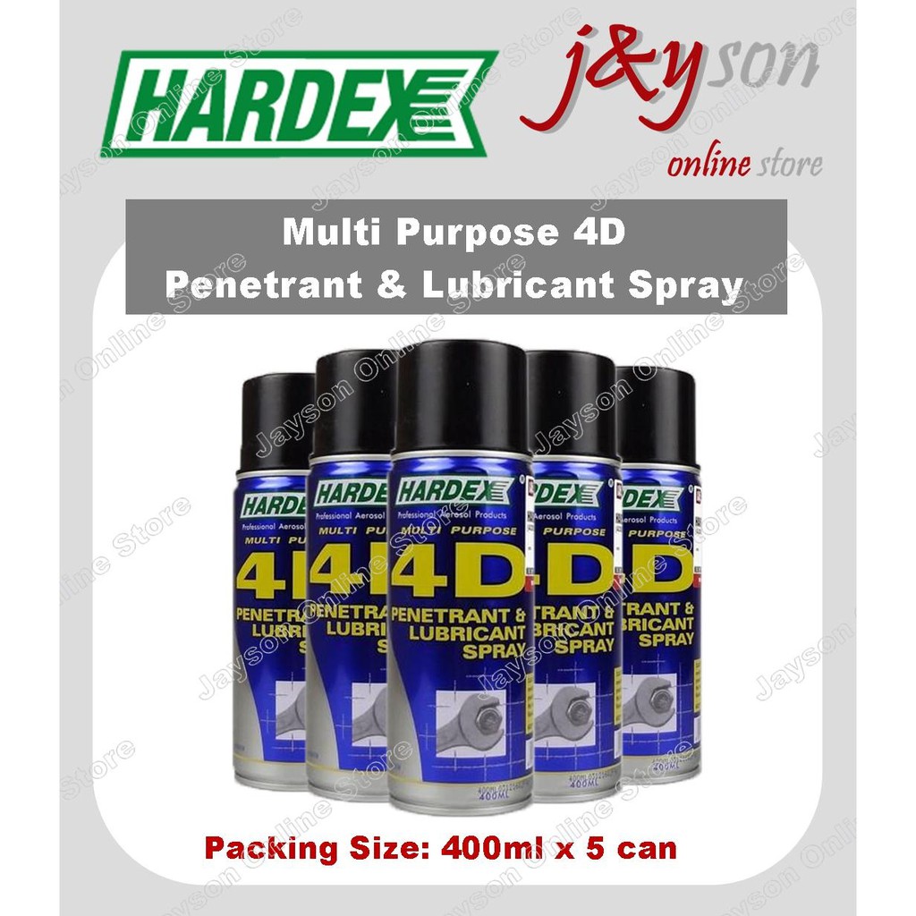 [ 5 Can ] HARDEX HD-440 Multi Purpose 4D Penetrant & Lubricant Spray ...