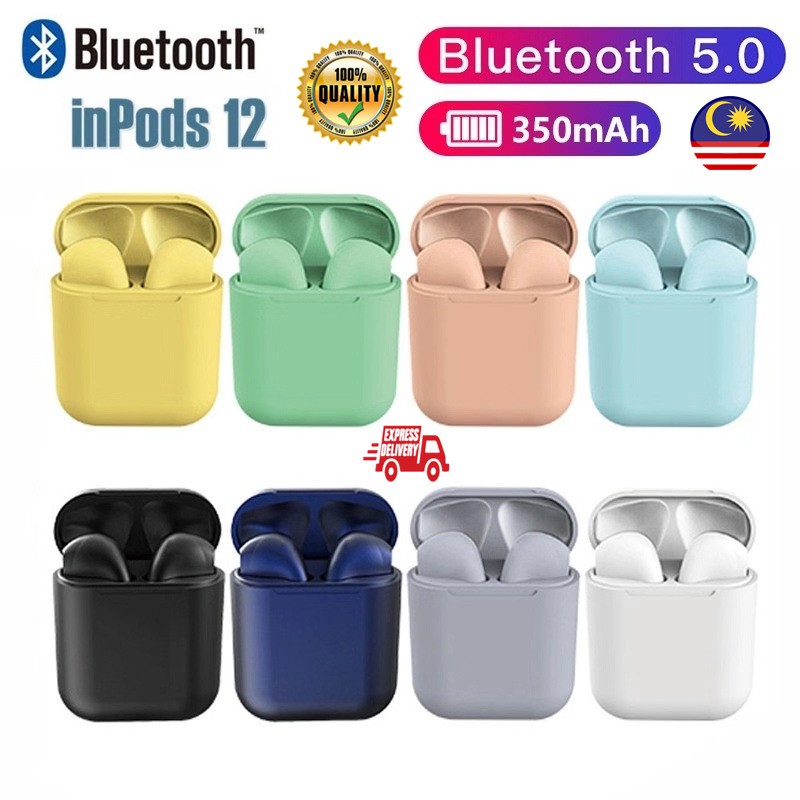 READY STOCK inPods 12 hand free bluetooth Wireless Bluetooth Earphone ...