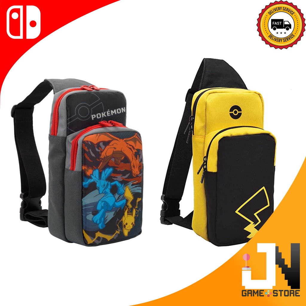Hori Nintendo Switch Pokemon Lets Go Pikachu Shoulder Pouch / Charizard ...