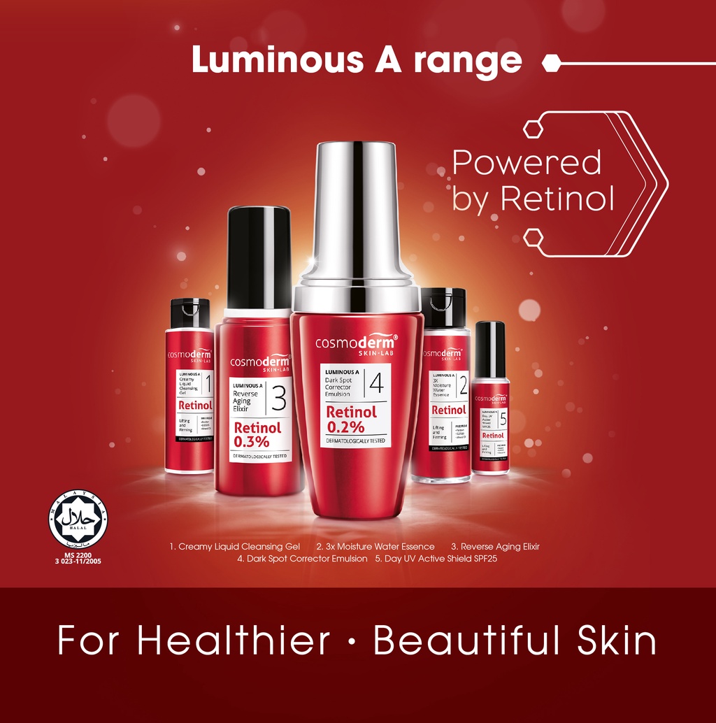 COSMODERM Luminous A Reverse Aging Elixir 30ml (Retinol) | Shopee Malaysia