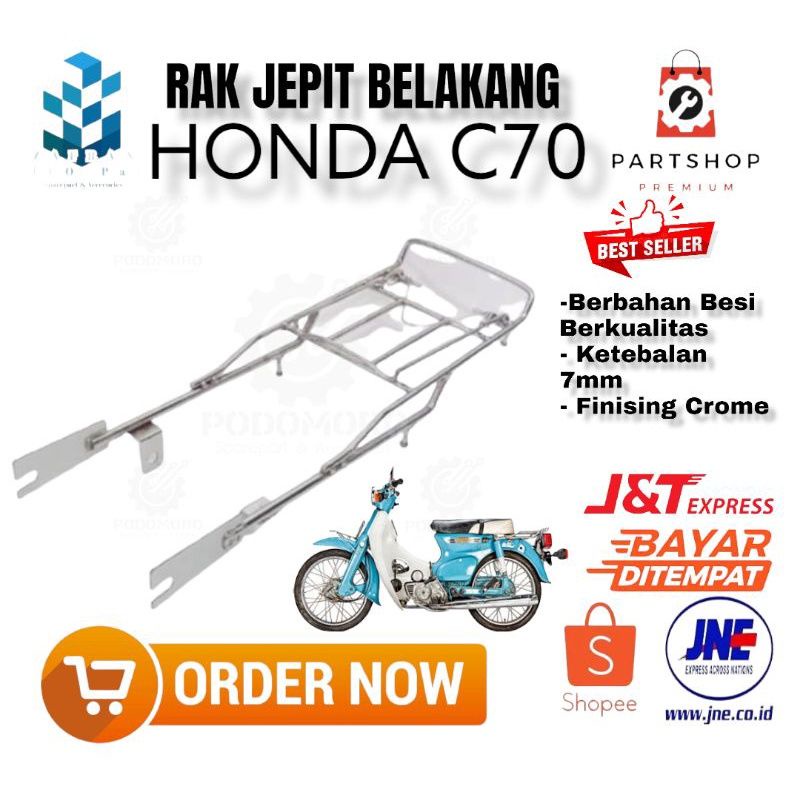 Honda C70 C700 Rear Snap Rack | Shopee Malaysia