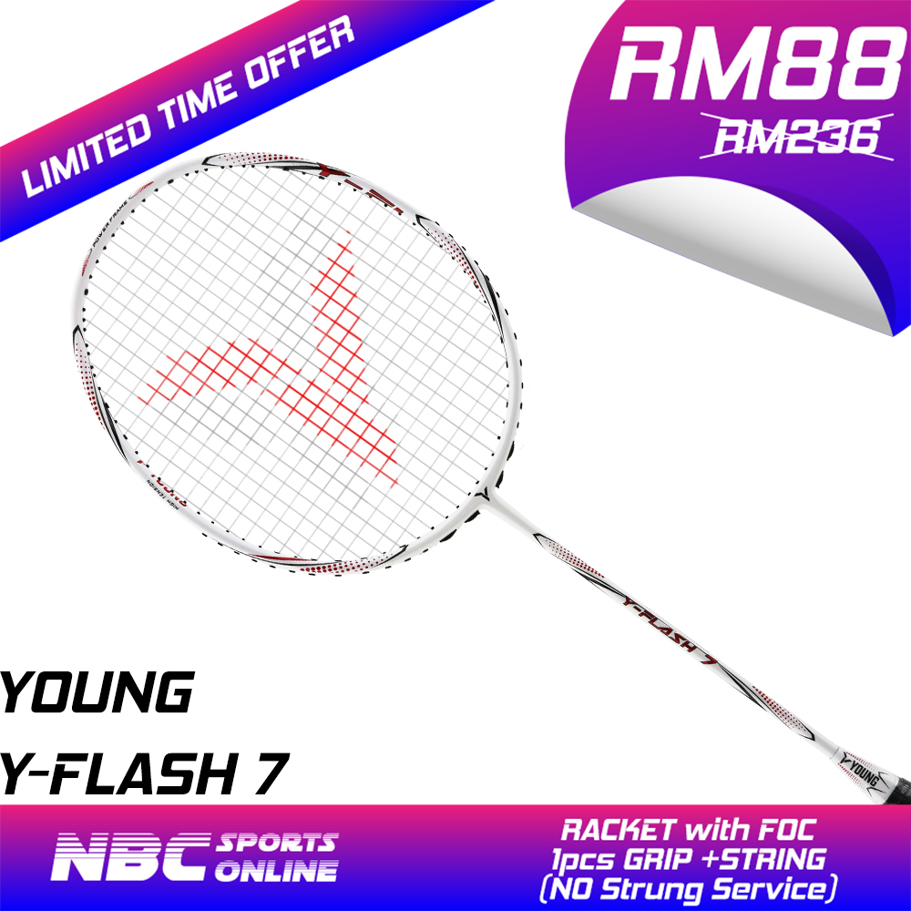 YOUNG Y-Flash 7 Racket (100% ORIGINAL) | Shopee Malaysia