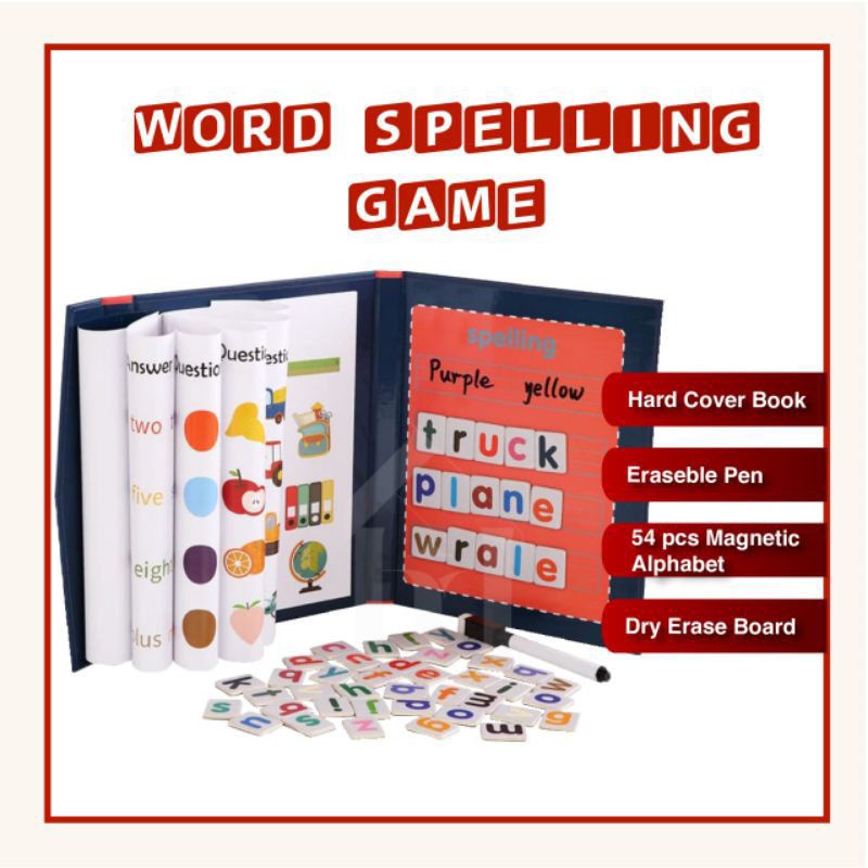 [Readystock] WORD SPELLING GAME FOR KIDS. Permainan Mengeja Perkataan ...